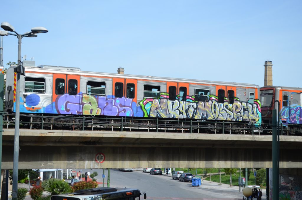 ATHENS GRAFFITI TRAINS #11 - Hustlehorst Athens Trains